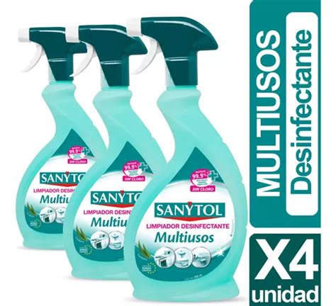 Sanytol Limpiador Desinfectante Multiusos 500ml Pack 4 Cuotas sin interés