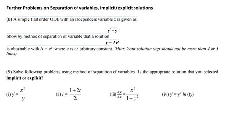 solved a simple first order ode with an independent