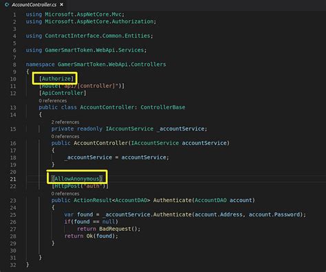 create asp core web api for ethereum dapps tech mint