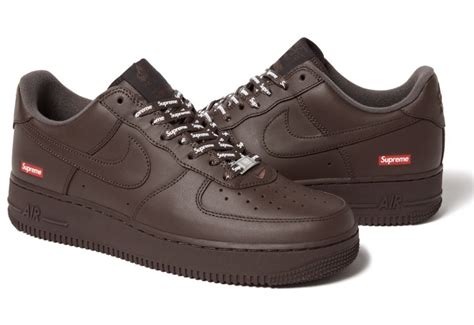 Supreme X Nike Air Force 1 Low Baroque Brown CU9225 200