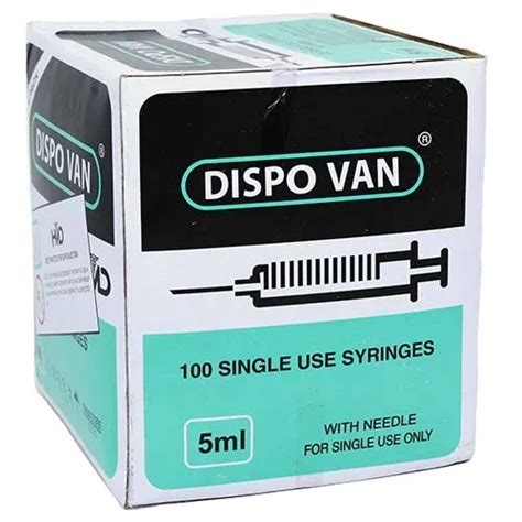 Dispo Van Syringe With Needle 5ml Surgical Shoppe