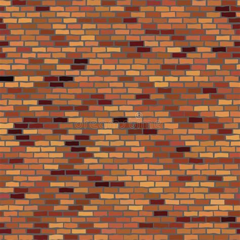Seamless Brick Wall Vector Graphic Illustration Pattern Stock Vector