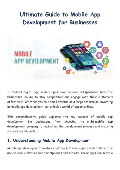 PPT Ultimate Guide To Mobile App Development For Businesses