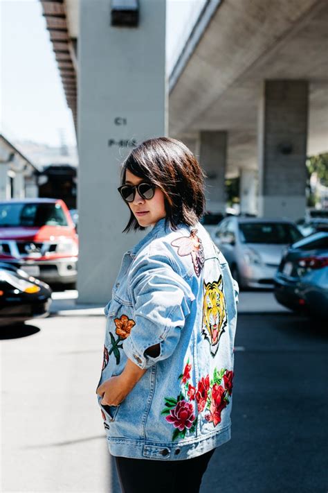 Diy Embroidered Patch Denim Jacket Honestly Wtf