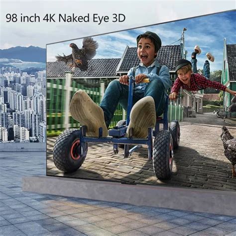Vgke OEM 98 Inch Indoor Dual Screen Binocular Naked Eye 3D Effect