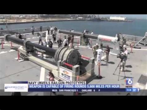 NAVY UNVEILS PROTOTYPE RAILGUNS YouTube