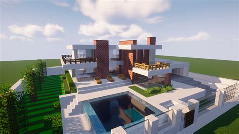 Minecraft Modern Ev Yap M Modern Ev E Itimi Youtube