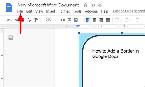 How To Add A Border In Google Docs