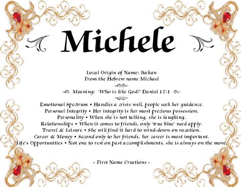 Significado de michelle en español Nombre Michelle Qué