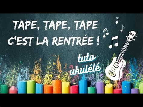 Chanson de rentrée en maternelle avec seulement 2 accords au ukulélé