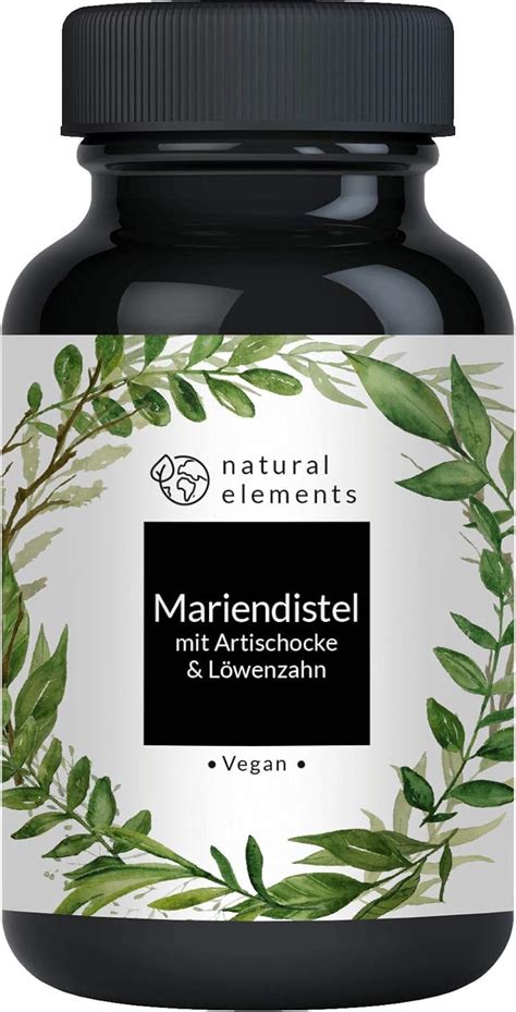 Mariendistel Artischocke Löwenzahn Komplex 120 Kapseln Hochdosiert
