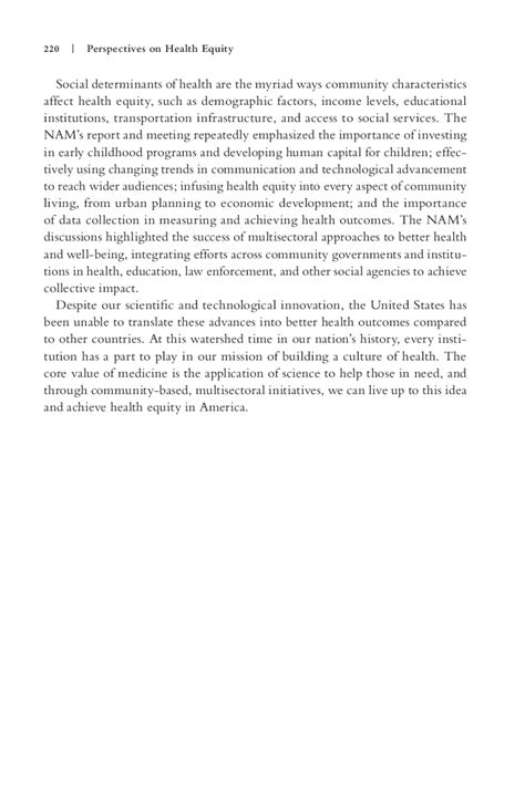 Appendix A Paper Abstracts Perspectives On Health Equity And Social
