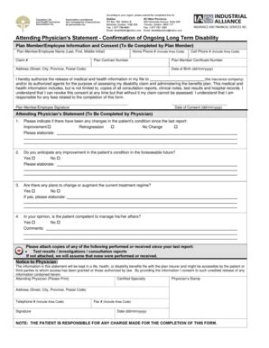 Fillable Online Attending Physicians Statement Fax Email Print PdfFiller
