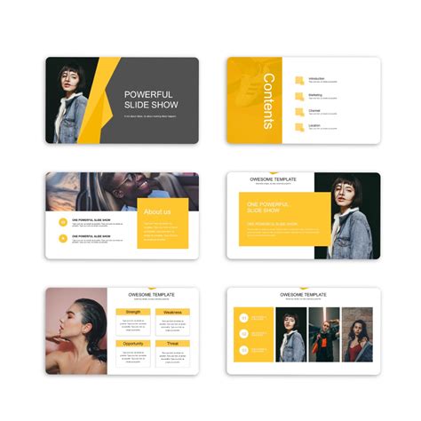 Clean Modern Design Report Presentation Template Original And High