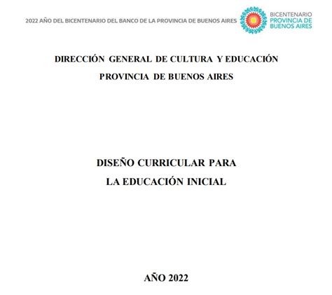 Diseños Curriculares Nivel Inicial 2024 Portal Docente