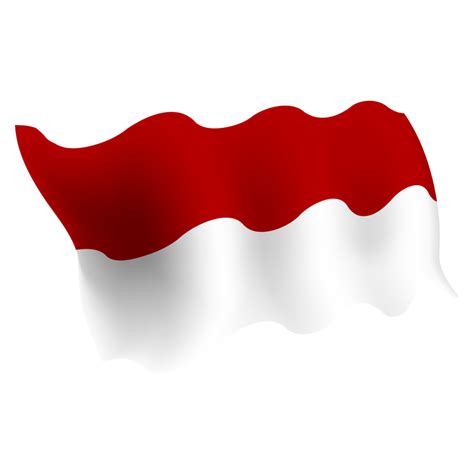Bandera Indonesia Ondulada En Transparente Png