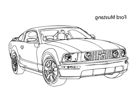 Exclusif Coloriage Ford Mustang Photograph Idee De Coloriage