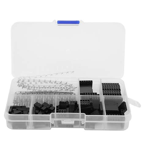 310PCS Cable Jumper Pin Connector Housing Kit Male Crimp Pin Female