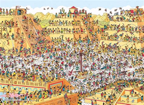 Quebra Cabe A Where S Wally The Last Days Of The Aztecs Pe As