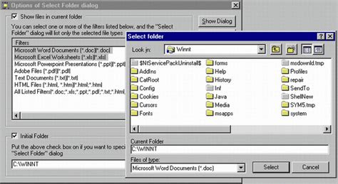 select folder dialog with a difference codeproject