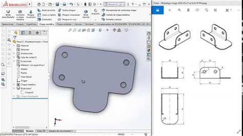 SolidWorks Chapa Metálica Básico solidworks solidworkstutorial YouTube