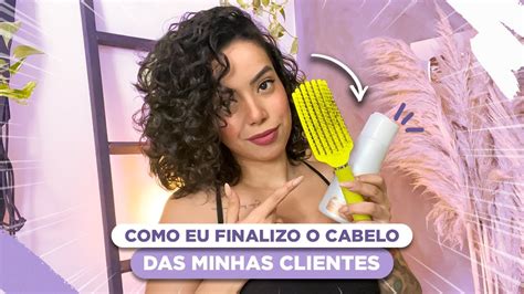 COMO É FEITA A FINALIZAÇÃO FITAGEM DE CABELOS CACHEADOS NO SALÃO