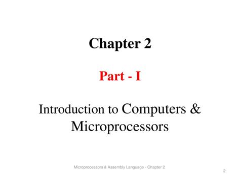 microprocessor and assembly language ppt download
