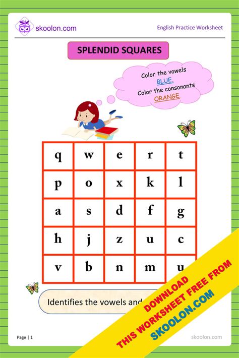 Vowels And Consonants Skoolon