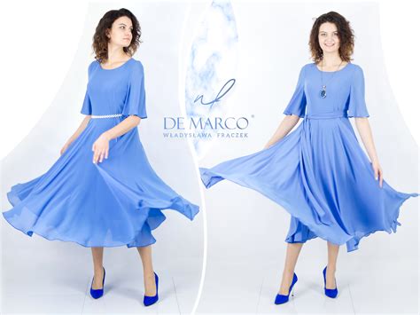 Eleganckie sukienki dla 50 latki 60 latki szyte na miarę w De Marco