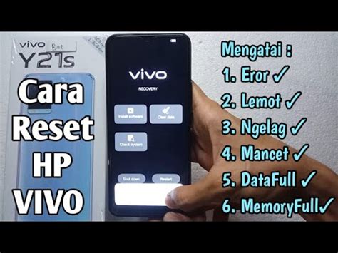 Hard Reset VIVO Y21s Cara Reset HP VIVO Y21s Cara Restart HP VIVO