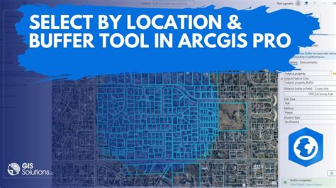 ArcGIS Pro Select By Location And Buffer Tools YouTube