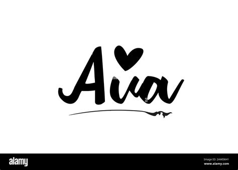 Ava Name Black And White Stock Photos Images Alamy