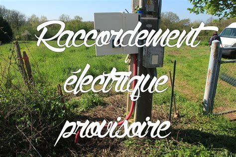 Raccordement électrique provisoire Comme un pingouin dans le désert