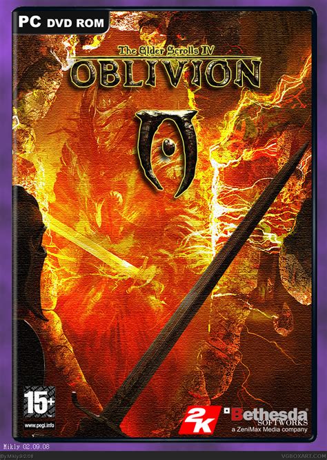 The Elder Scrolls IV Oblivion PC Box Art Cover By Mikly