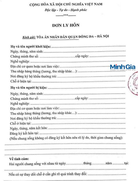 Cách Viết Nội Dung Đơn Xin Ly Hôn Hướng Dẫn Chi Tiết và Đầy Đủ Nhất
