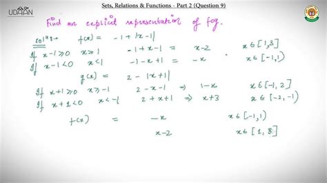 sets relations and functions part 2 youtube