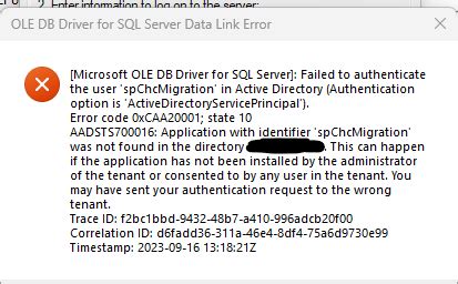 Ssis Connecting To Azure SQL Database Using Either Service Principal
