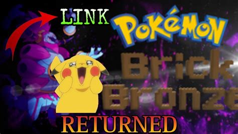 Bronze Forever Voltou Como Jogar Pok Mon Brick Bronze Do Roblox Em
