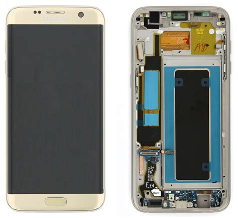 Samsung Galaxy S Edge Lcd Touchscreen Goud Voor Samsung Galaxy S