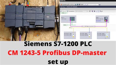 Siemens S7 1200 PLC CM 1243 5 Profibus DP Master Set Up English YouTube