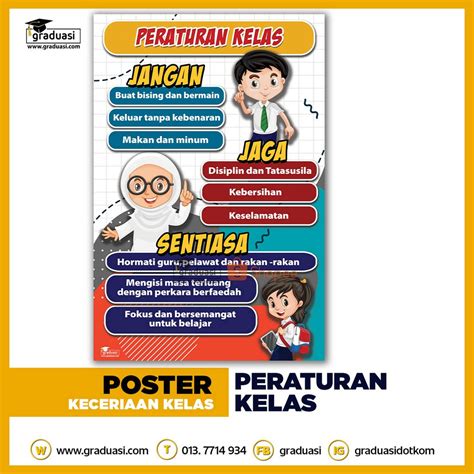 Poster Banner PERATURAN KELAS Keceriaan Kelas Pstr Shopee Malaysia
