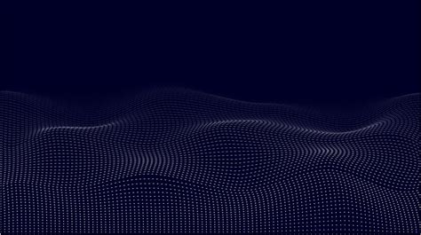 Dynamic Particle Wave Design Abstract Background With Wavy Particles