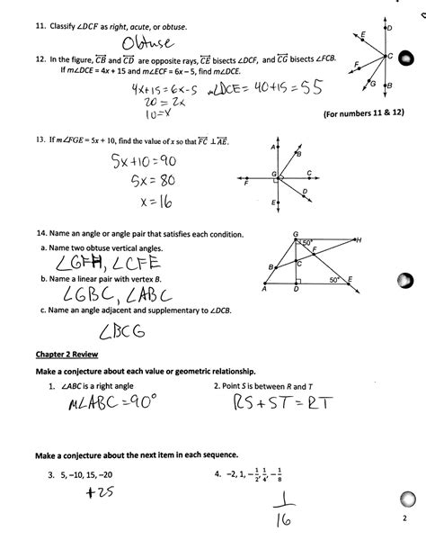 Lesson Practice A Answers Geometry Mastering Geometry W