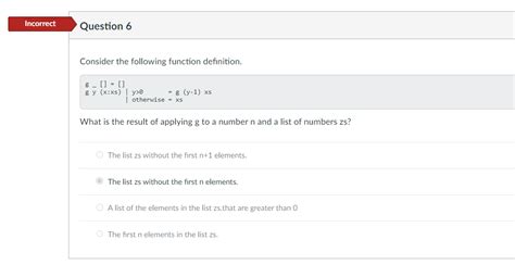 solved consider the following function definition g−[] []
