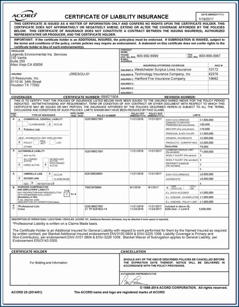 Free Fillable Acord Form Printable Forms Free Online