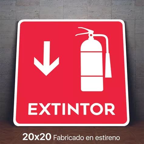 Se Alamiento Extintor Letrero X