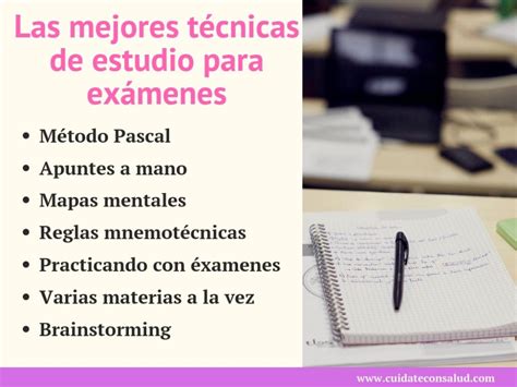Las 7 Mejores Técnicas de Estudio para Exámenes