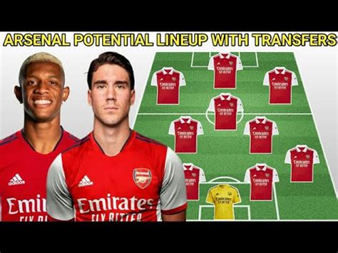 Arsenal Potential Starting Lineup Next Season 22 23 With Transfers Ft