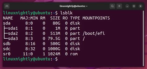 How To List Hard Drive Partitions And Sizes Linux Nightly