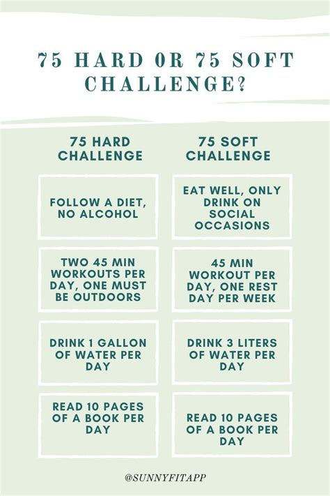 Soft Challenge Rules Checklist To Get Better Results Hard
